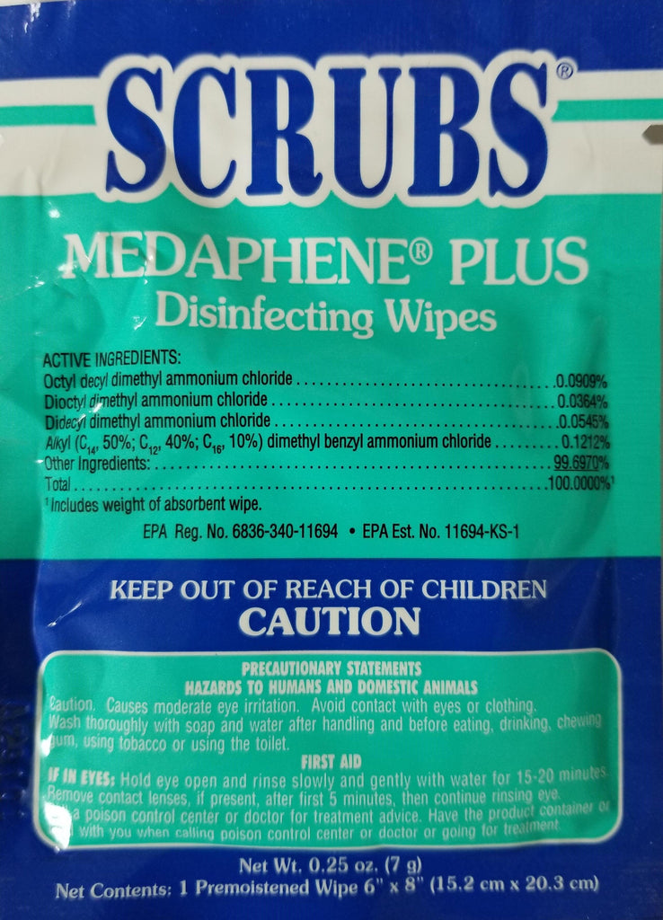 Scrubs MEDAPHENE® Plus Disinfecting Wipes (96365) – Petro Marine ...